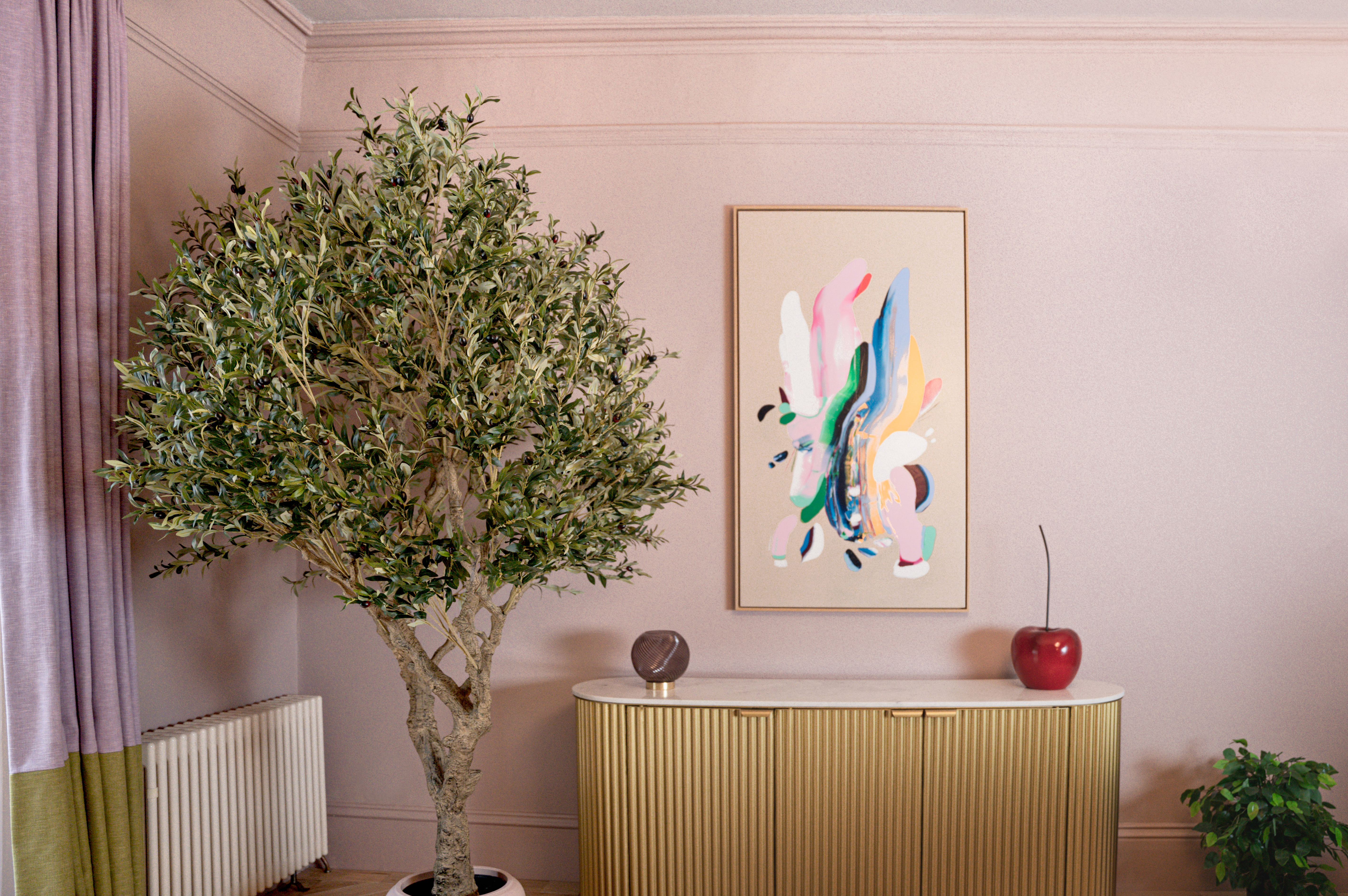 Giant artificial olive tree